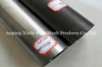 China Duplex Steel 2507 Johnson Wedge Wire Continuous Slotted Filter Screen Element 6m for sale