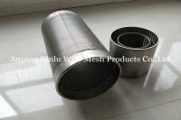 China Non Clogging Continuous Slot Screen Cylinder for Centrifuge 2507 Duplex Steel 0.25mm Slot for sale