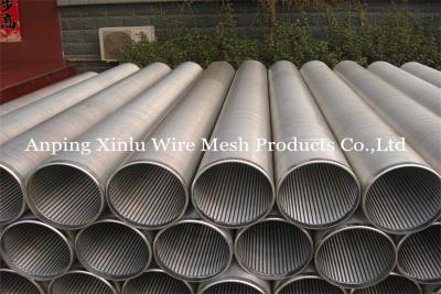 China Wire Wrapped Continuous Slot Screen For Deep Well Drilling Ss Material for sale