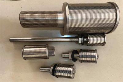 China Hastelloy 0.25mm Continuous Slot Sand Filter Nozzle FOTI Water Filtering Screen 45mm-108mm for sale