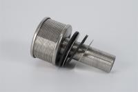 China Stainless Steel 316L Wedge Wire Media Retention Nozzle NPT Thread 57mm Diameter for sale