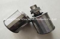 China Stainless Steel Wire Wrap Screen Nozzle Double Head Filter 82mm 0.2-0.5mm Slot for sale