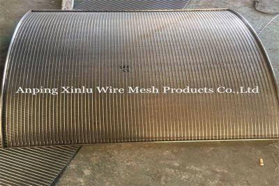 China Stainless Steel 304 Johnson Vee Wire Screen Plate 1.0mm Slot 2000x1200mm Flat Panel for sale