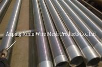 China 4 Inch Looped V Wire Wrapped Johnson Type Continuous Slot Water Well Screen Pipe 0.040mm Slot for sale