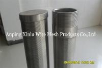 China Electrolytic Polished Wedge Wire Well Screen Pipe 100 Micron Slot 304 Stainless Steel for sale