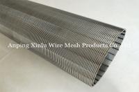 China Electrolytic Polished Wedge Wire Well Screen Pipe 100 Micron Slot 304 Stainless Steel for sale