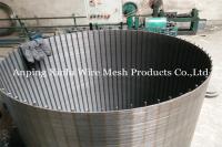 China 16 Inch Stainless Steel Wedge Wire Screen Pipe 1.0mm Slot Customizable Length for sale