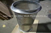 China Stainless Steel 316L Welding Ring Johnson Wedge Wire Screen Pipe 0.25mm Slot for sale