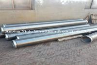 China 10 Inch Welded V Wire Screen Pipe 0.5mm Slot Stainless Steel Water Well Filter for sale