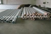 China 3-1/2 Inch Low Carbon Galvanized Johnson V Wire Screen Pipe Bevel Welded Rings 1.0mm Slot for sale