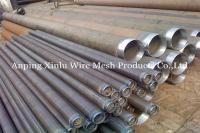 China 3-1/2 Inch Low Carbon Galvanized Johnson V Wire Screen Pipe Bevel Welded Rings 1.0mm Slot for sale