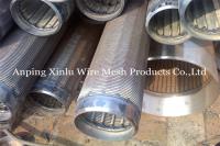 China Slot 20 Low Carbon Galvanized V Wire Screen Pipe Bevel Welded Rings for sale