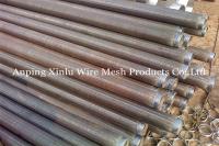 China 3-1/2 Inch Low Carbon Galvanized Johnson V Wire Screen Pipe Bevel Welded Rings 1.0mm Slot for sale
