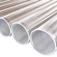 China 3.2x6mm Continuous Slot Vee Wire Wrapped Screen Pipe for Deep Well Drilling for sale