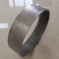 China 3.2x6mm Continuous Slot Vee Wire Wrapped Screen Pipe for Deep Well Drilling for sale