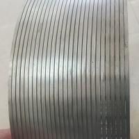 China 3.2x6mm Continuous Slot Vee Wire Wrapped Screen Pipe for Deep Well Drilling for sale