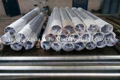 China 6-5/8 Inch Continuous Slot Vee Wire Water Well Screen 0.75mm Slot 5.8m Length for Sand Control for sale
