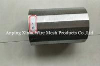 China 6-5/8 inch Continuous Slot Vee Wire Water Well Screen 0.75mm Slot Sand Control for sale