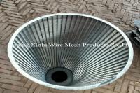 China 316L Reverse Continuous Slot Wedge Wire Screen Cylinder 1.5x2mm Slot 300mm ID for sale