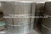 China SS Wedge Wire Rotary Drum Screen Johnson Cylinder Basket 500mm ID x 600mm Length for sale