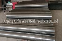 China Non Magnetic Stainless Steel Vee Shaped Continuous Slot Water Well Screen Pipe 273mm 1.0mm Slot for sale