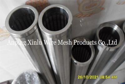 China Stainless Steel Wedge Wire Water Well Screen Pipe 168mm OD 0.5mm Slot for sale
