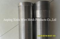 China Stainless Steel Wedge Wire Screen Pipe Slot 0.15mm DN60mm for Wastewater Filter for sale
