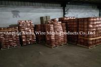 China Copper Coated Double Loop Tie Wire 1.0mm x 100mm BWG SWG #19 Twin Wire Binding for sale