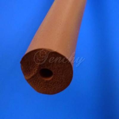 China Flexibility Silicone Sponge Tubing Strip Harmless 40A - 80A Hardness for sale
