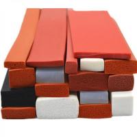 China Smooth Frosted Silicone Foam Strips Tasteless Electrical Insulation for sale
