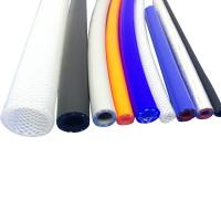 China Clear Braid Reinforced Silicone Tubing Customized Polyester Silicone Hose for sale