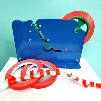 China Colorful PVC Bag Sealing Tape Poly Bag Sealing Tape Neck Sealer Tape for sale