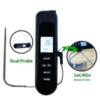 China Infrared Foldable Instant Read Digital Thermometer With Extended Wired Probe for sale