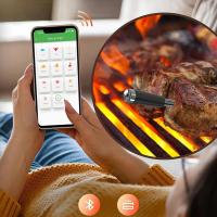 China Long distance 150m Remote Smart Bbq  Thermometer Instant Read Digital Bluetooth 5.0 Wireless Meat Thermometer 10 Modes  Meat Thermometer for sale