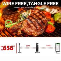 China Top-selling Single-probe 5.2 Bluetooth Wireless Beef Thermometer For Culinary & Grilling Upgraded Compatibility for sale