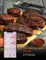 China Digital Wireless Meat Thermometer Bluetooth Remote Tuya App Monitor Smart BBQ Thermometer Temperature Measuring Gadget for sale