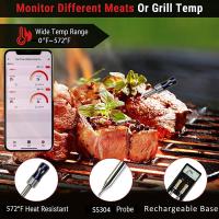 China Digital Wireless Meat Thermometer Bluetooth Remote Tuya App Monitor Smart BBQ Thermometer Temperature Measuring Gadget for sale