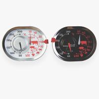 China Wide Screen Oval Shape Dial Oven Thermometer For Meat / Beef / Chicken for sale