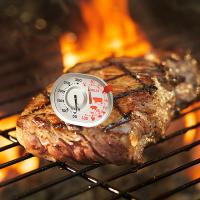 China Wide Screen Oval Shape Dial Oven Thermometer For Meat / Beef / Chicken for sale