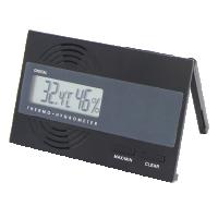 China LCD Desktop 3V Battery 90% RH electronic Humidity Thermometer for sale