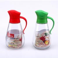 China 550ml Auto Flip Glass Seasoning Bottles For Kitchen Sauce Oil Vinegar for sale