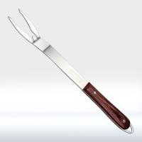 China 3 Pieces BBQ Bbq Utensils Kit Wood Handle Spatula Fork Tong Easy To Wash for sale
