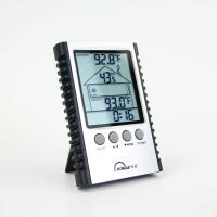 China 12 Months Battery Life Indoor Outdoor Thermometer Weather Station Mold Indicator Clock for sale