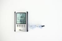 China 12 Months Battery Life Indoor Outdoor Thermometer Weather Station Mold Indicator Clock for sale