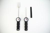 China Instant Read Trident Digital Meat Thermometer Fork , Barbecue Tool Set Light Weight for sale