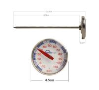 China Stainless Bimetal Roasted Instant Read BBQ Thermometer With Blue Color Housing for sale
