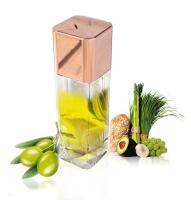 China Olive Oil Dispenser Glass Seasoning Bottles Glass Body And ABS Lid Materials for sale