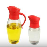 China Transparent Glass Seasoning Bottles Auto Flip Function Kitchen Spice Jar for sale