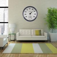 China Round Elegant Indoor Outdoor Thermometer With Temperature / Hygrometer Reading for sale