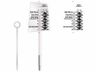 China Glass Tube Wine / Meat Cooking Thermometer Set Transparent Color Tailor Made for sale